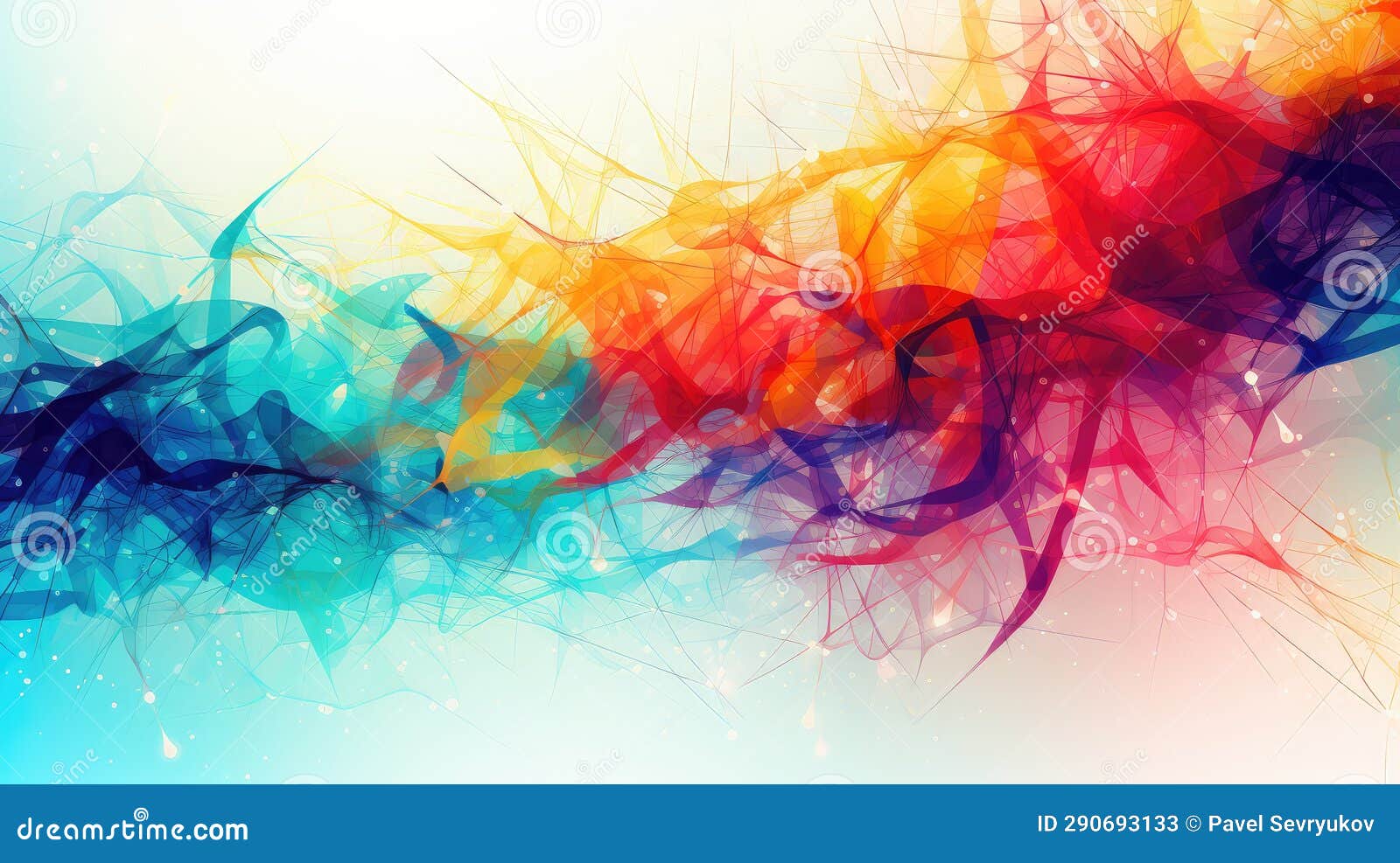 Technology Neural Network Chaos Stock Illustration - Illustration of ...