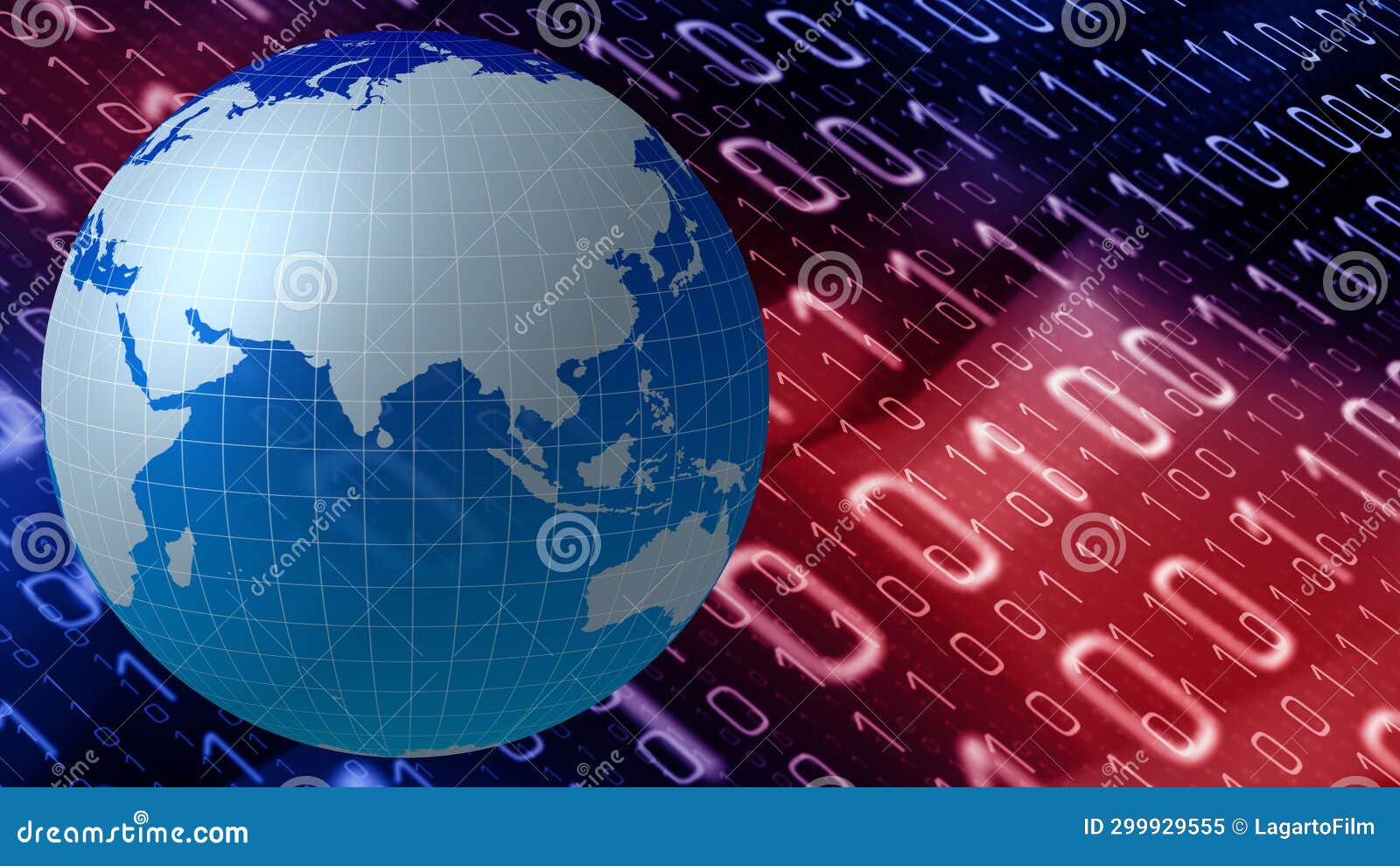 Cyber Crime Binary Globe Intersection of Technology News, Binary Code, and Digital World, Where ...