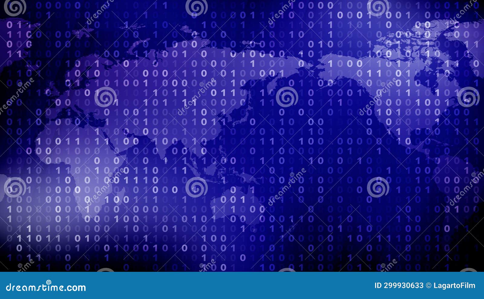 Technology News Map Binary Code And Algorithm In Digital World Of Cyber Crime And Cyber Security