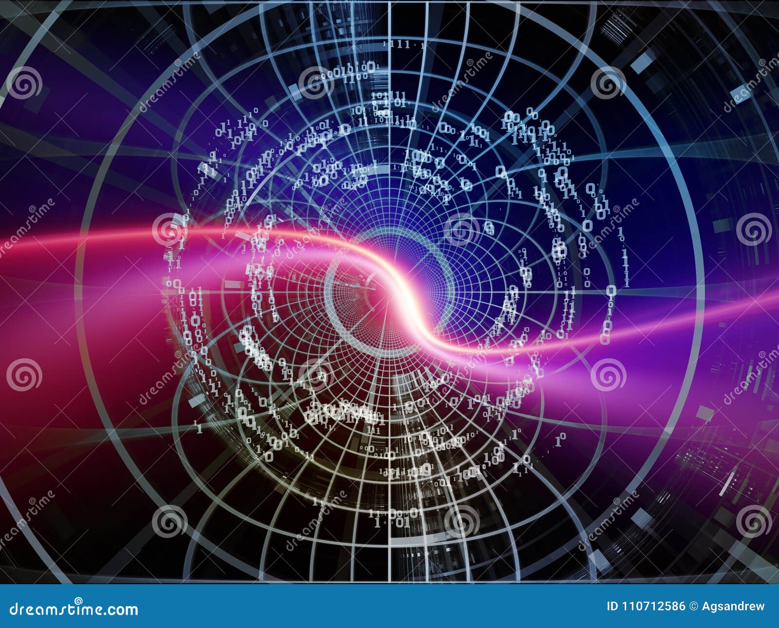 Advance of Digital World stock illustration. Illustration of cool ...