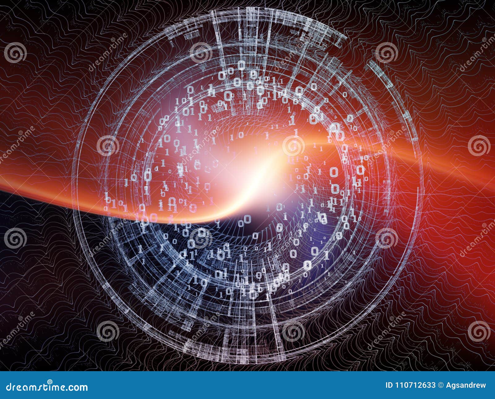Computing Digital World stock illustration. Illustration of glare ...