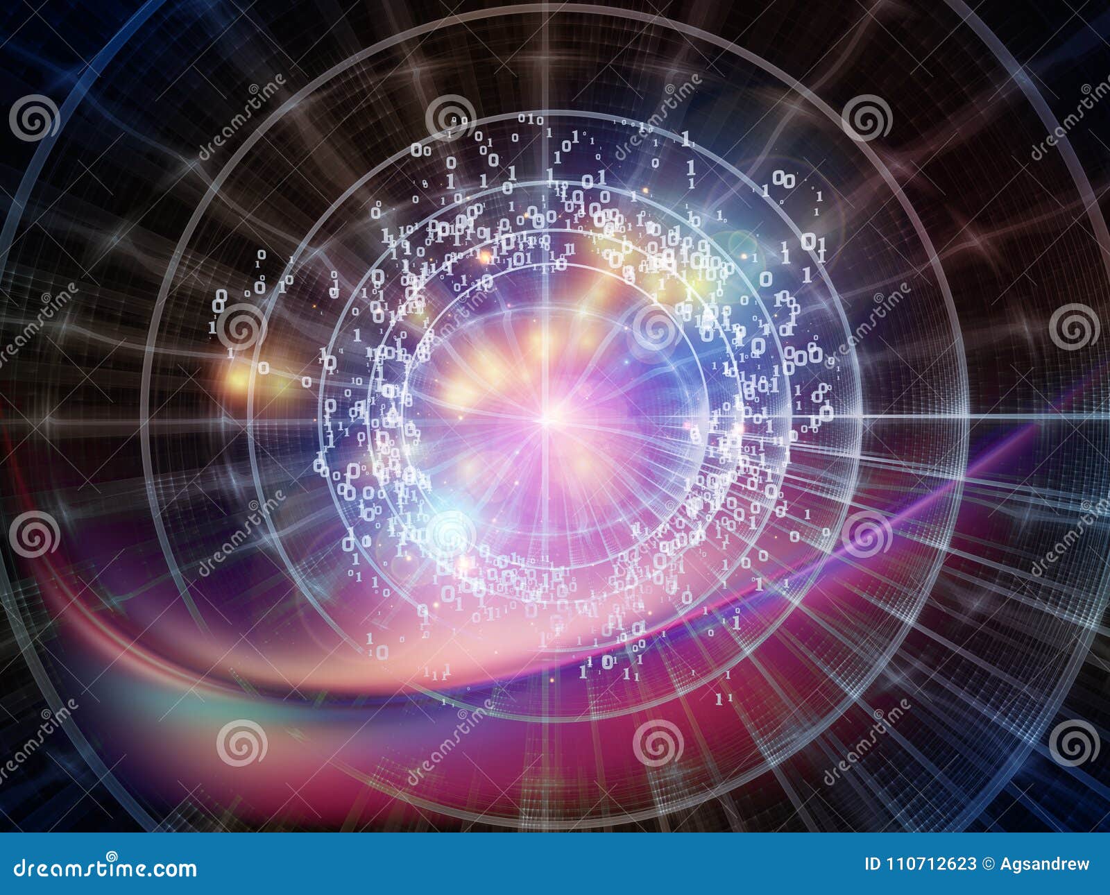 Propagation of Digital World Stock Illustration - Illustration of ...