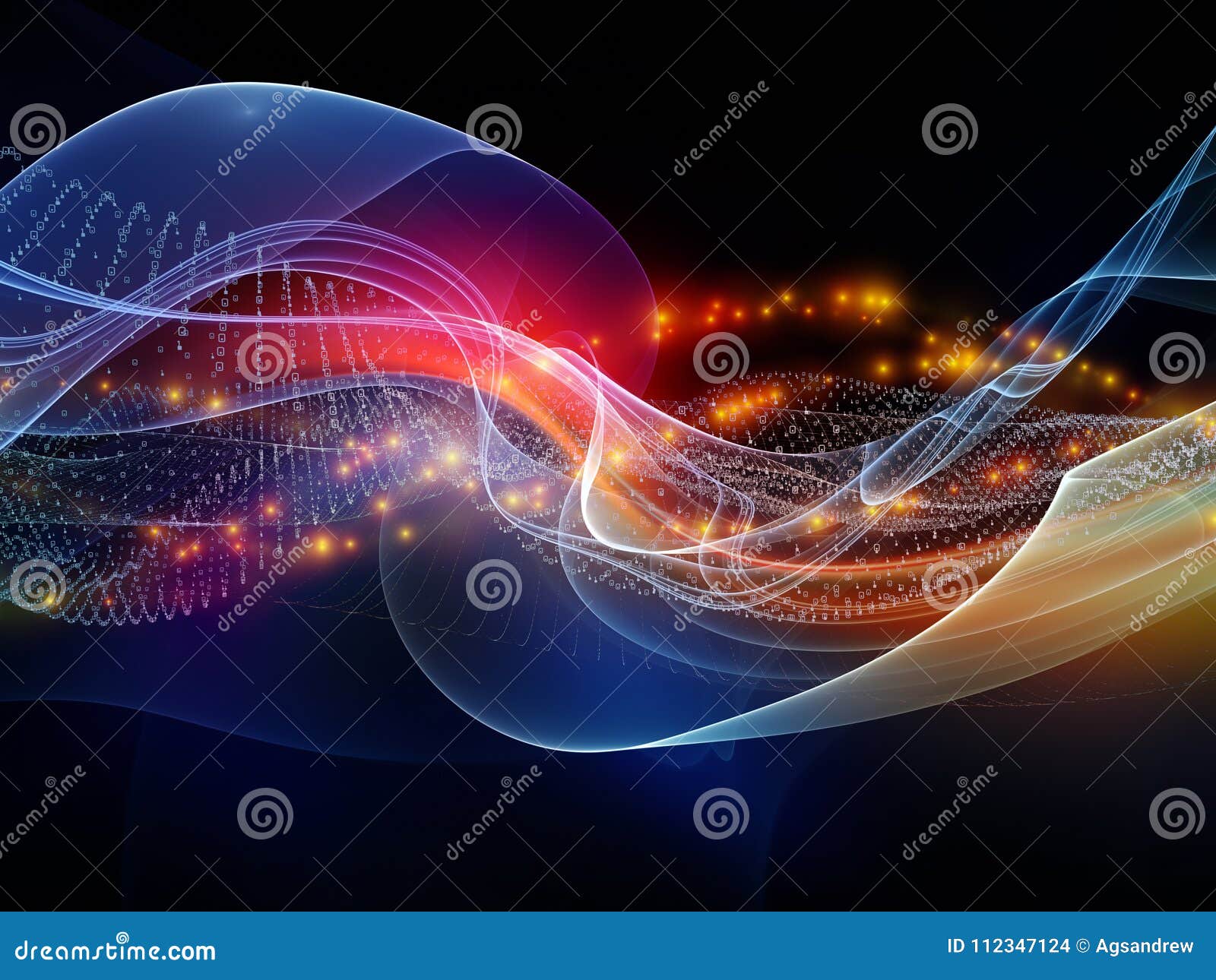 Virtual Digital World stock illustration. Illustration of cyberspace ...