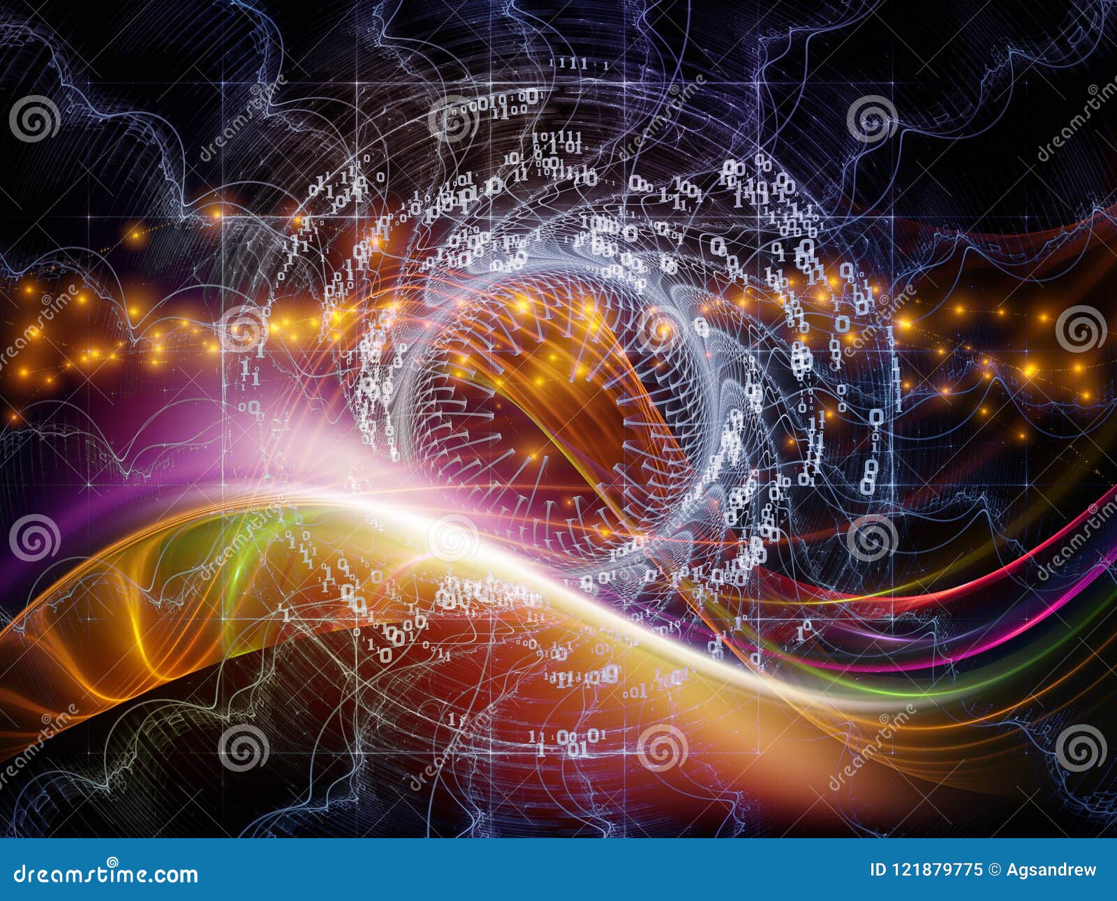 Virtual Digital World stock illustration. Illustration of design ...