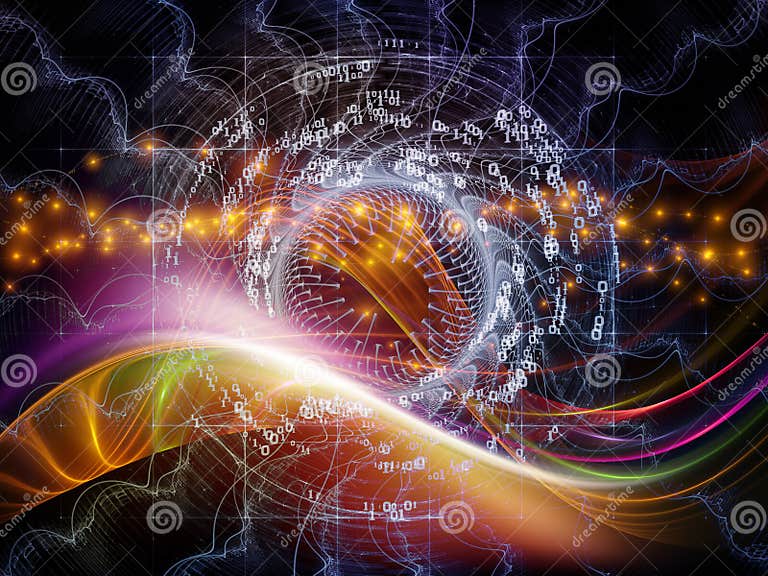 Virtual Digital World stock illustration. Illustration of design ...