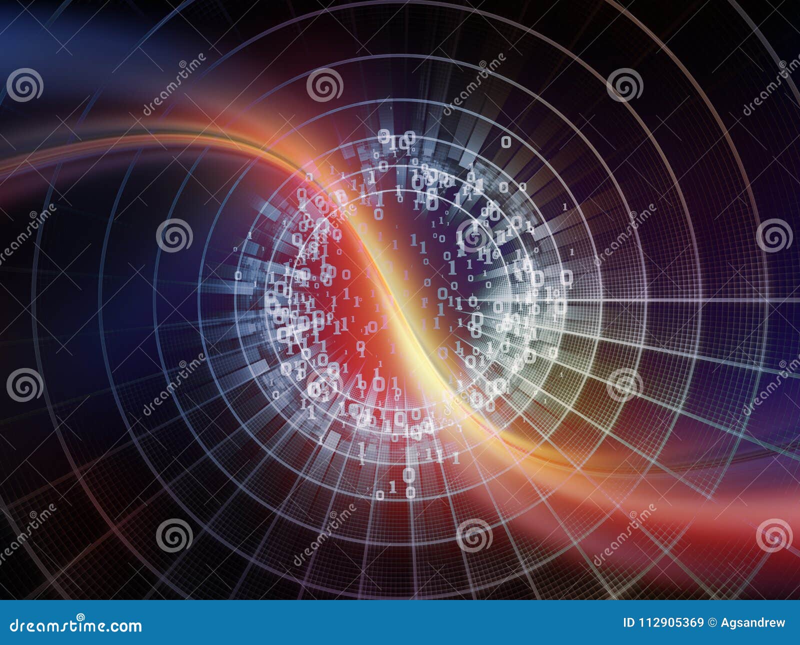 Acceleration of Digital World Stock Illustration - Illustration of ...