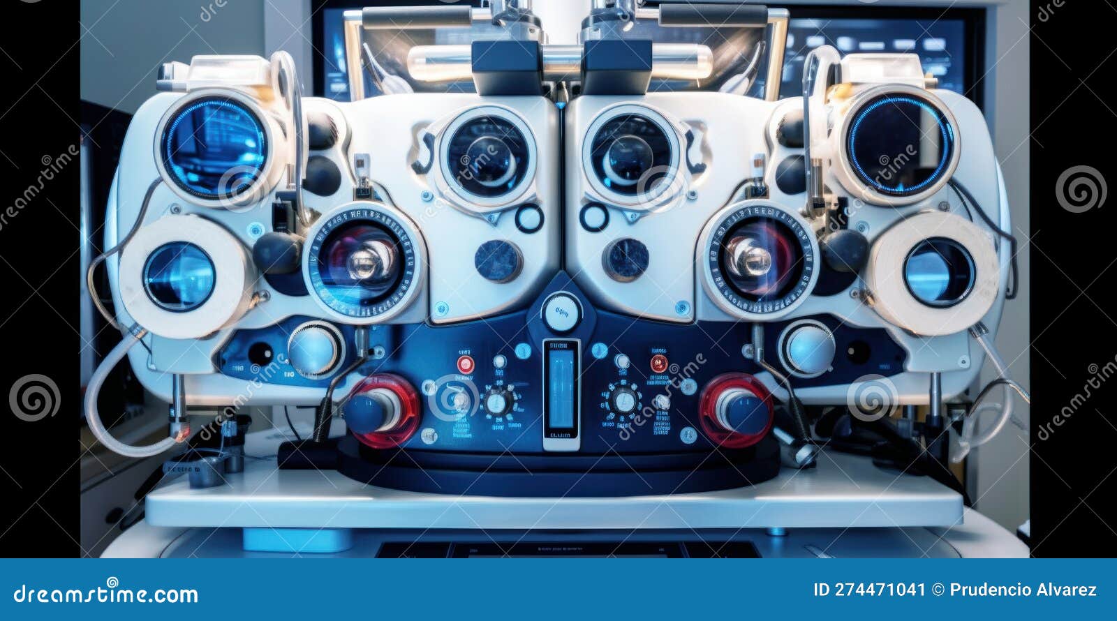 Technology in the Office of an Optometrist Ophthalmologist Stock ...