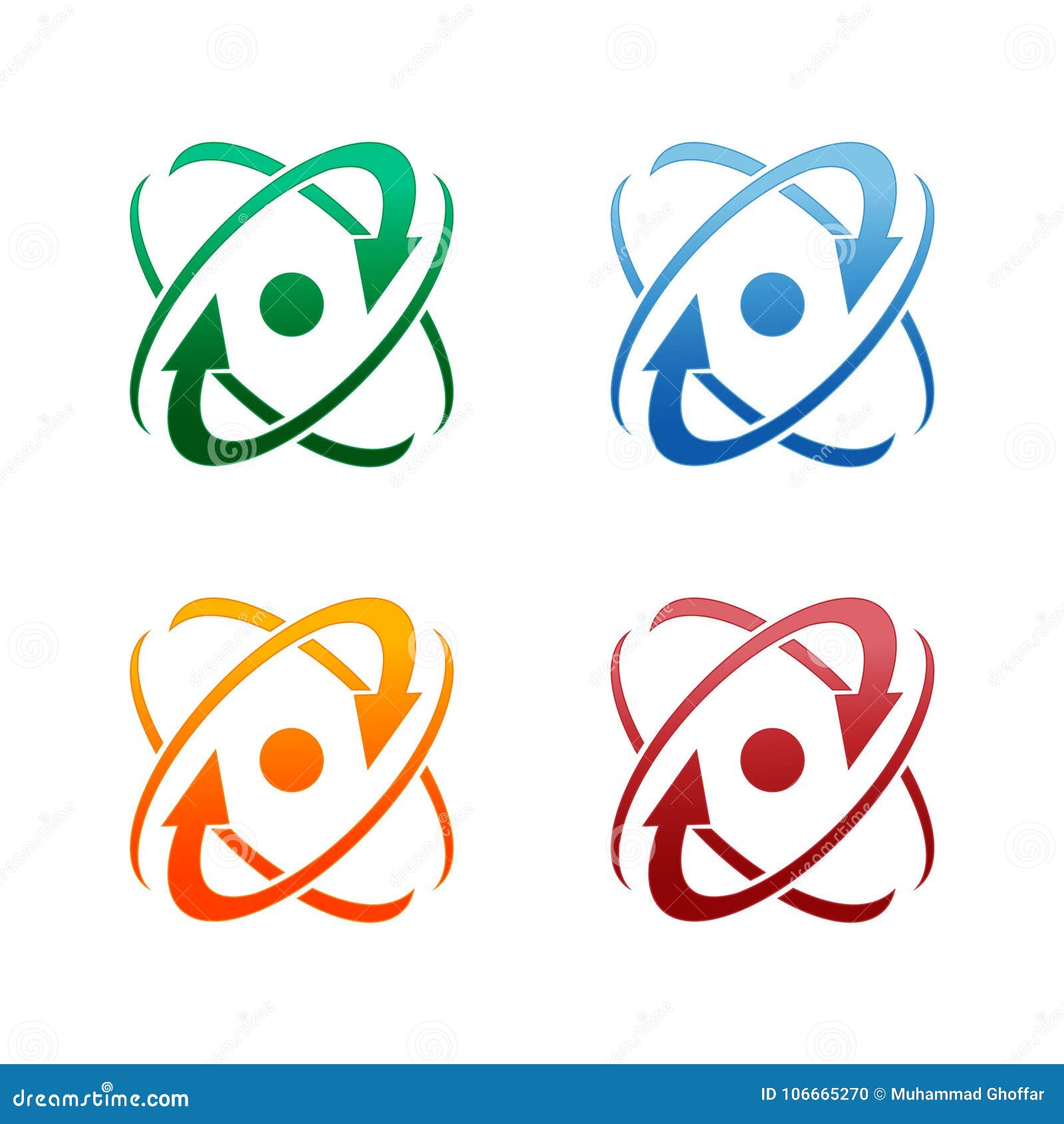 Technology Orbit Web Rings Logo Design. Vector Circle Ring,EPS 8,EPS 10 ...