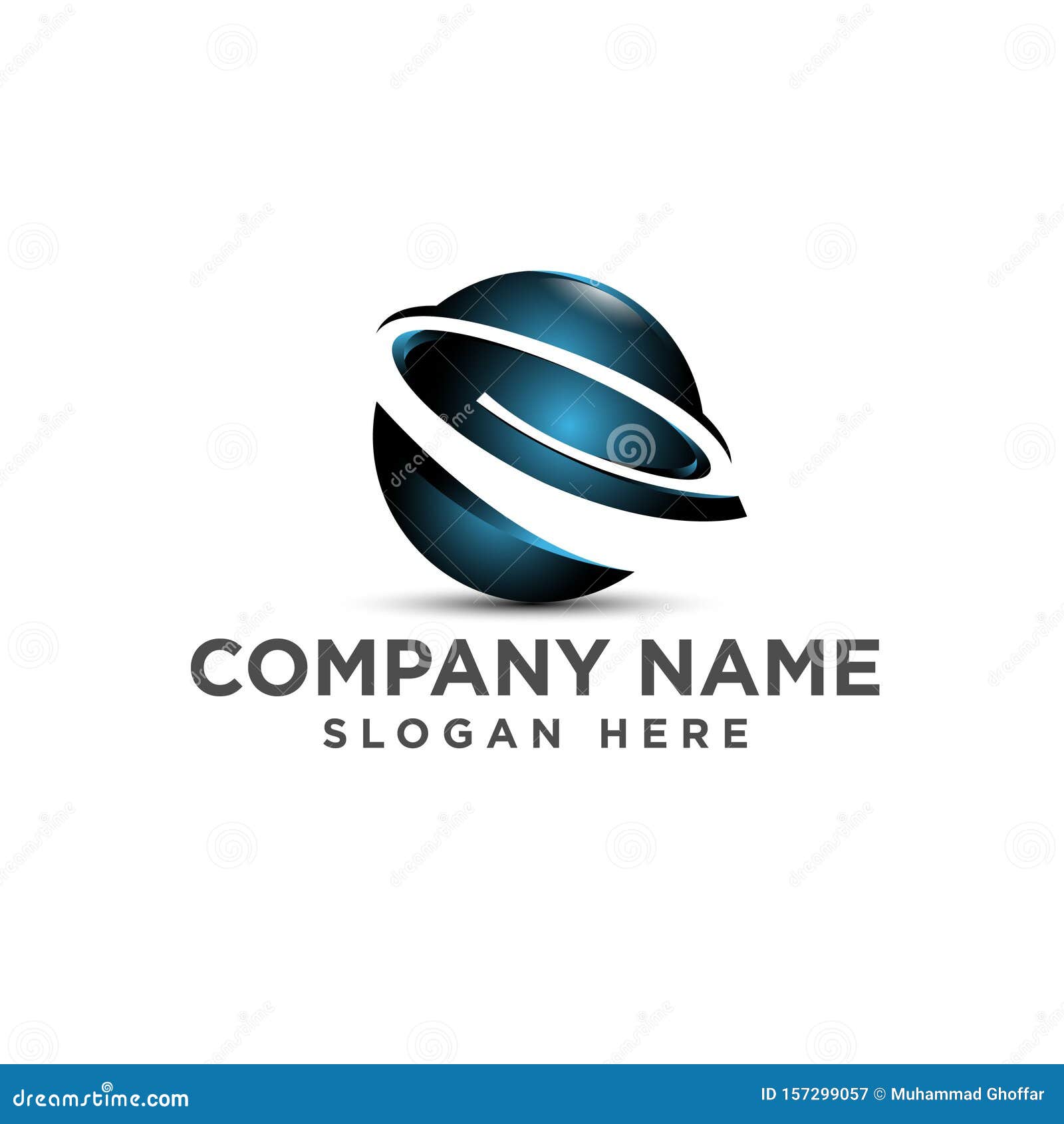 Technology Orbit Web Rings Logo Design. Vector Circle Ring Logo Design ...