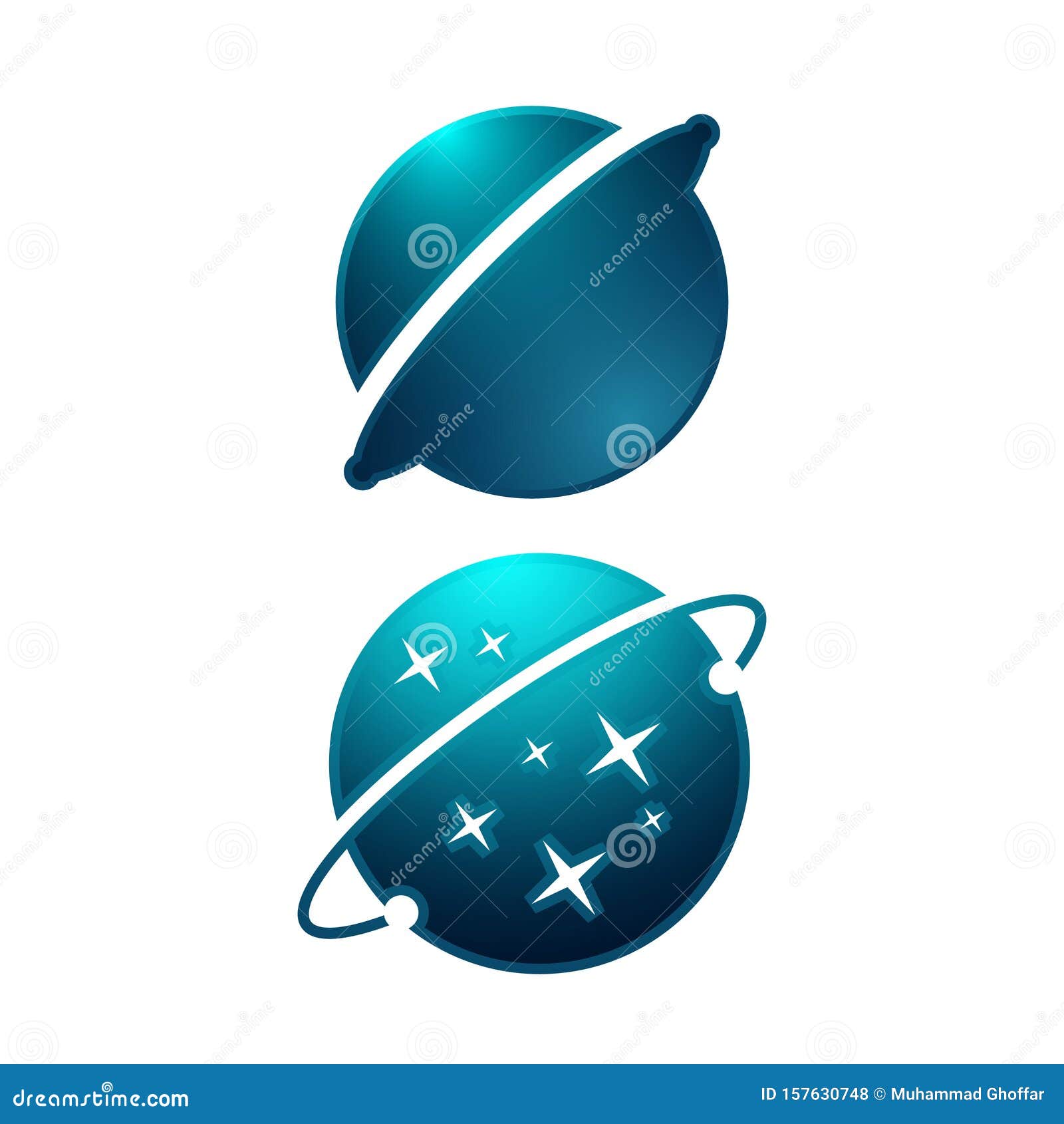 Technology Orbit Web Rings Logo Design. Vector Circle Ring Logo Design ...