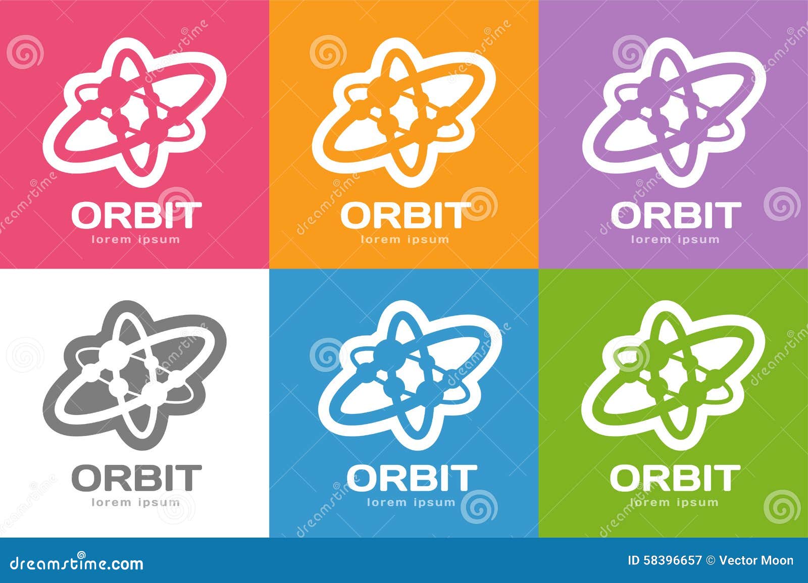 Technology Orbit Web Rings Logo Stock Vector - Illustration of circle ...