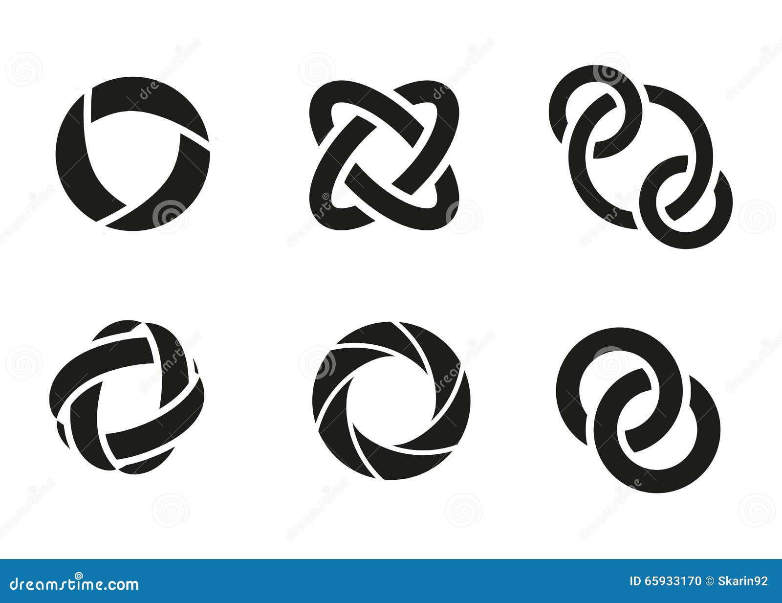 Technology Orbit Web Rings. Stock Illustration - Illustration of ...