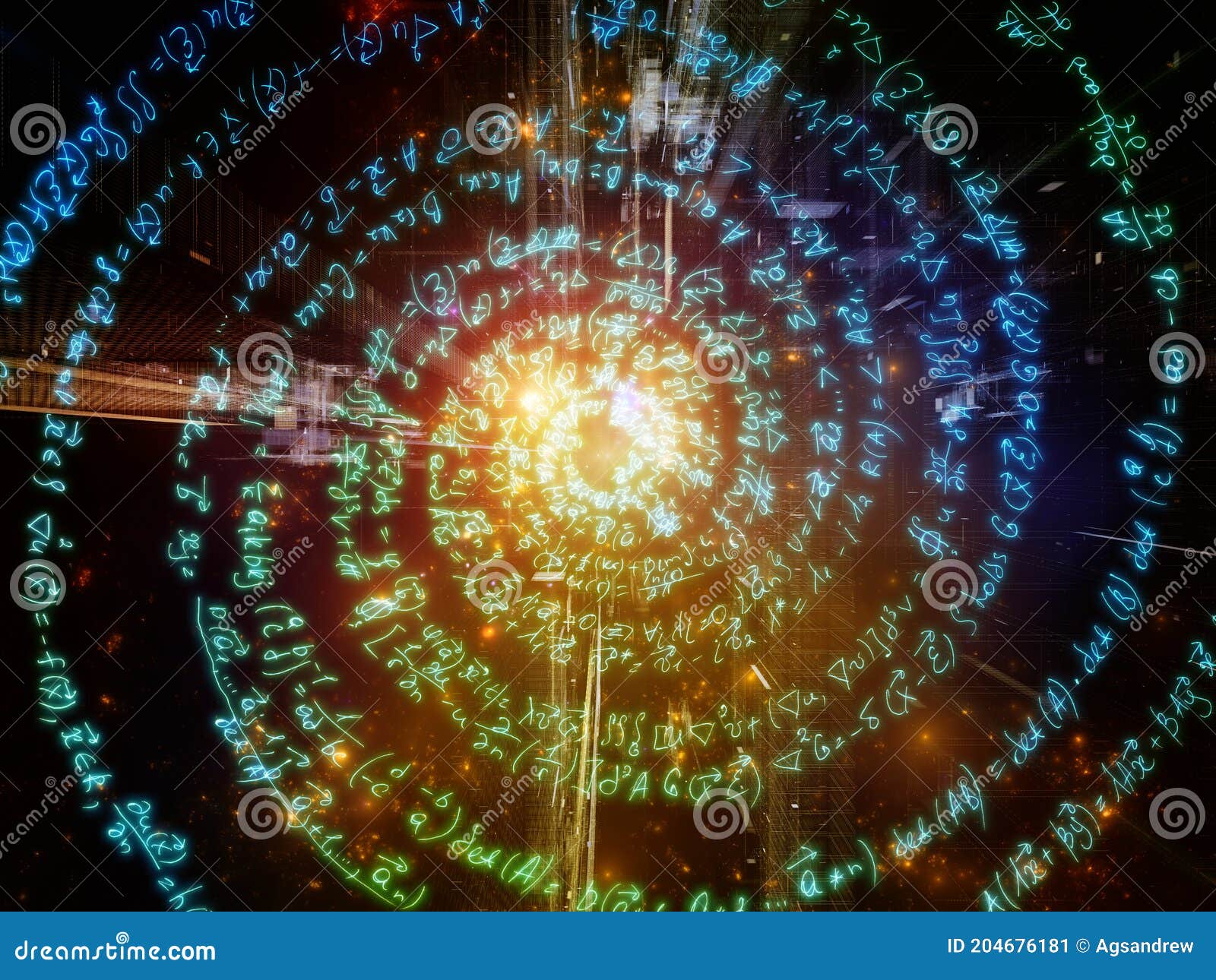 Technology Overlap stock illustration. Illustration of science - 204676181