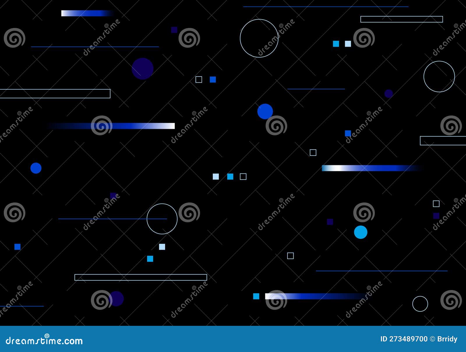Technology Pattern with Blue Neon Tech Elements on Dark Background ...