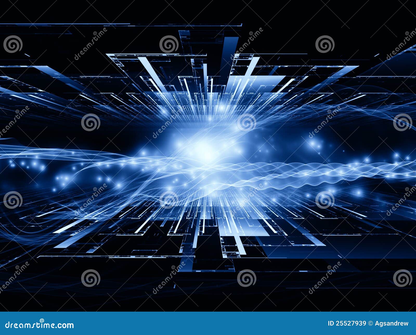 Technology perspective stock illustration. Illustration of geometry ...