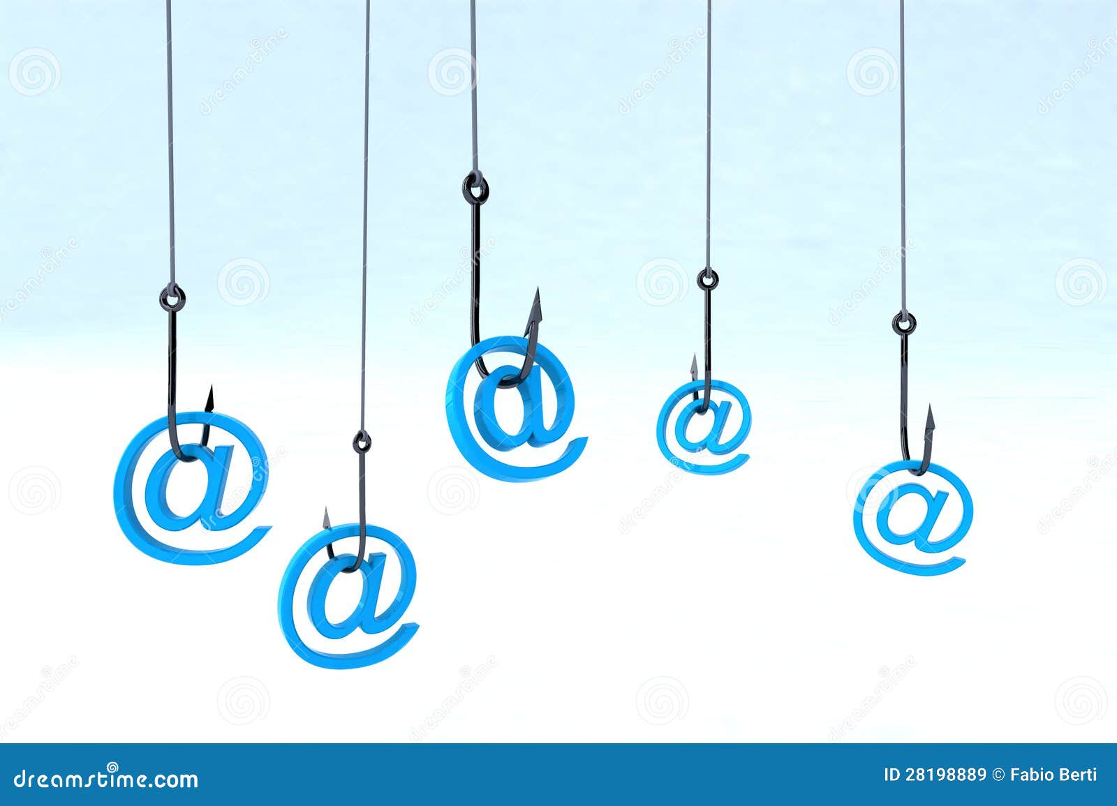 Technology Phishing Concept Stock Illustration - Illustration of silver ...