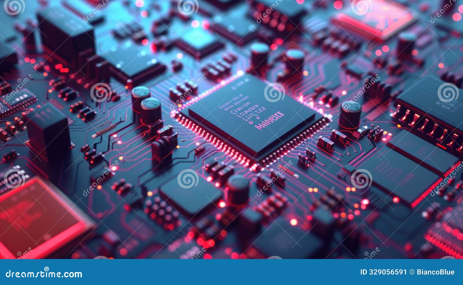 Technology Picture of Chip on Complex Circuit with Digital Technology ...