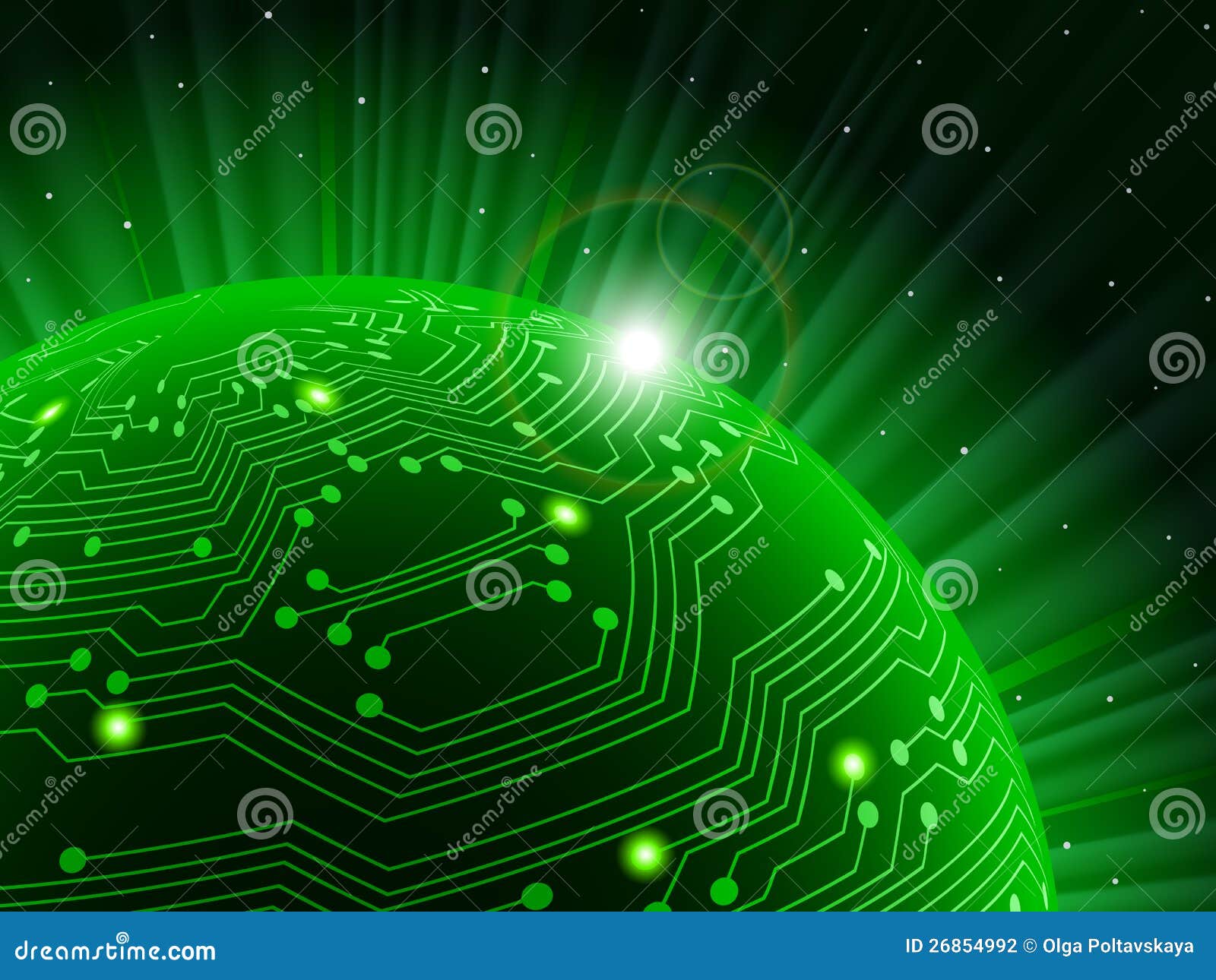 Technology planet stock vector. Illustration of globe - 26854992