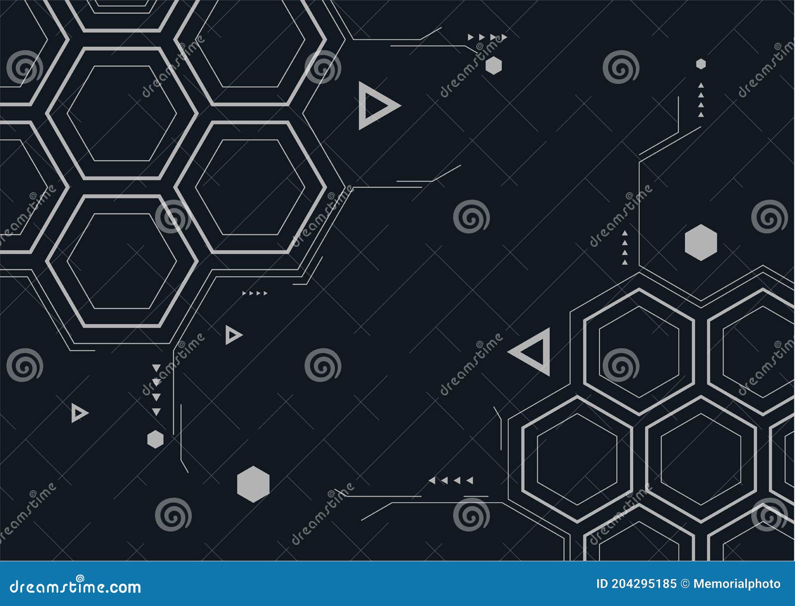 Technology Polygon Background Design, Abstract Hexagon Digital Science ...
