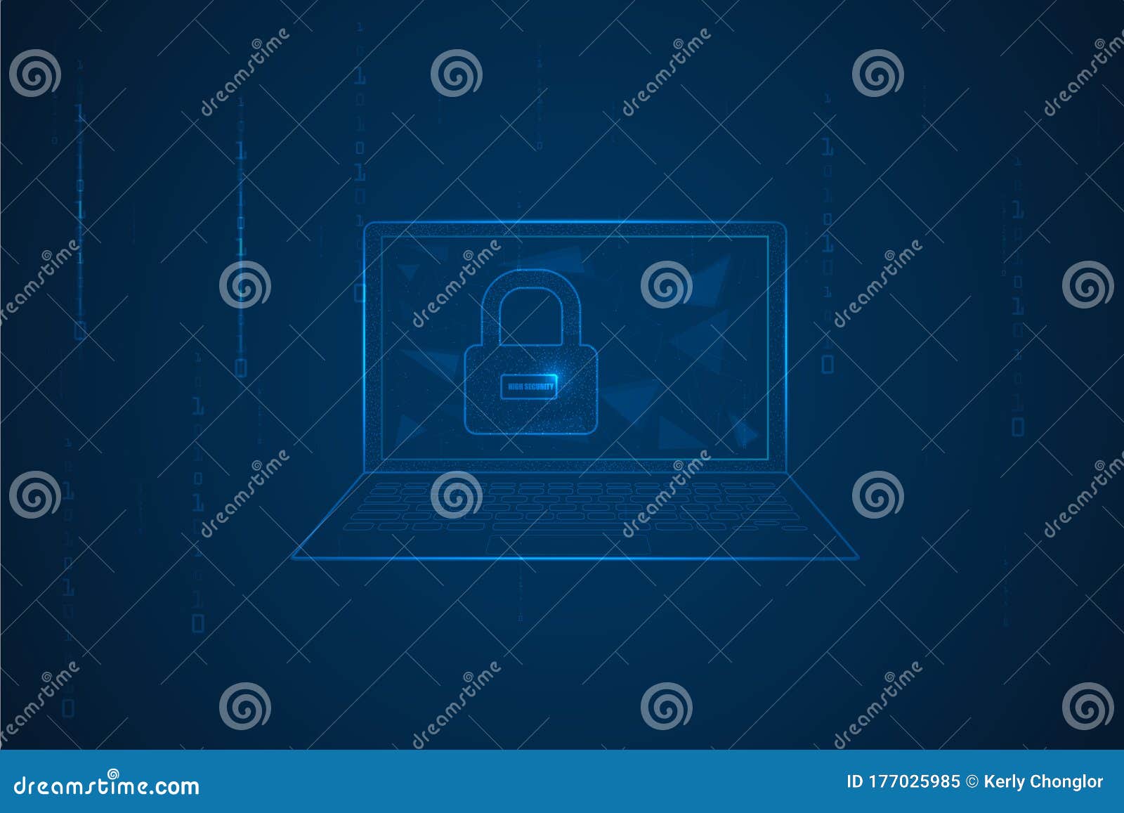 Technology Privacy Concept, Key Lock and Circle Digital Technology ...