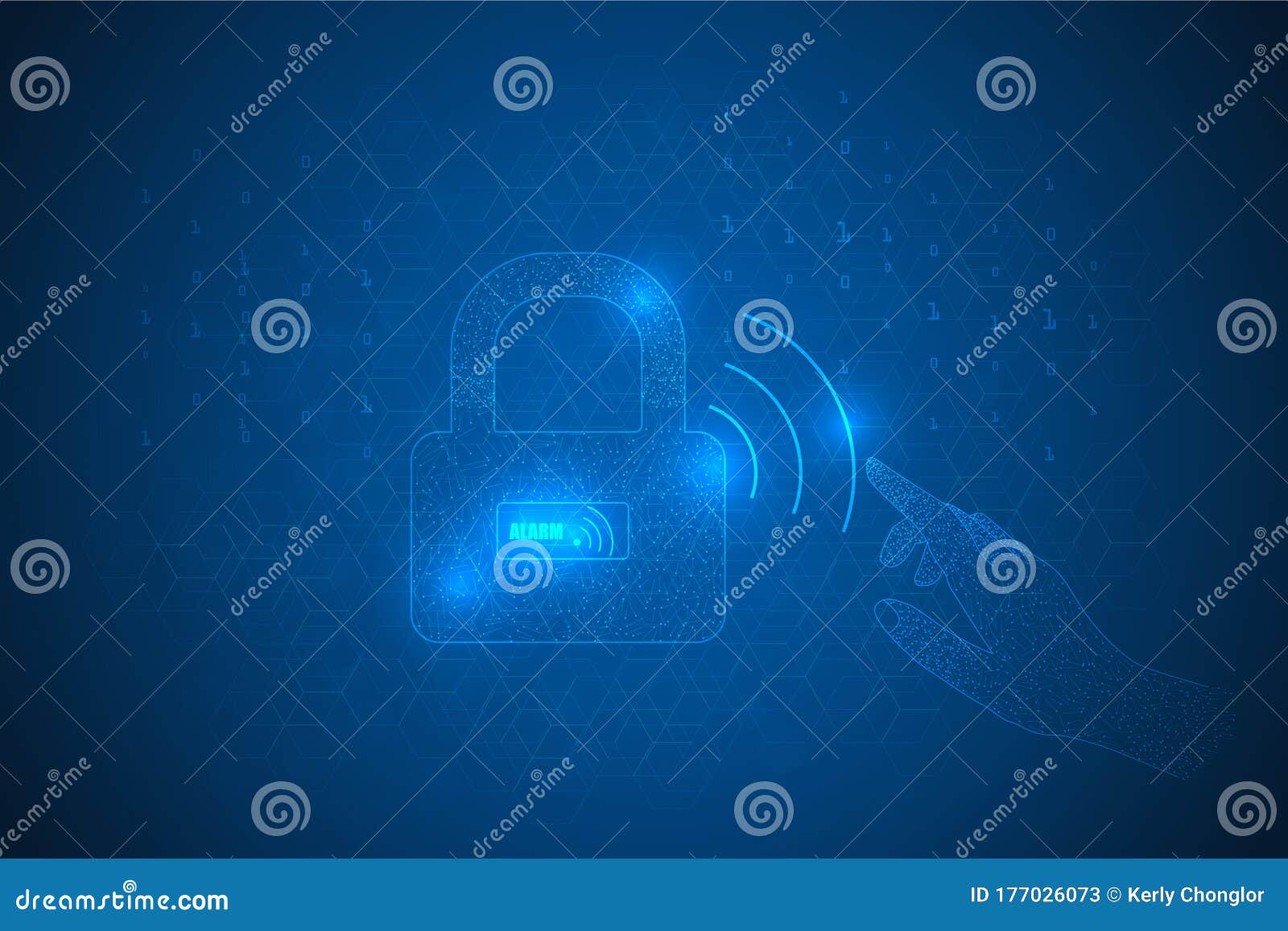 Technology Privacy Concept, Key Lock and Circle Digital Technology ...