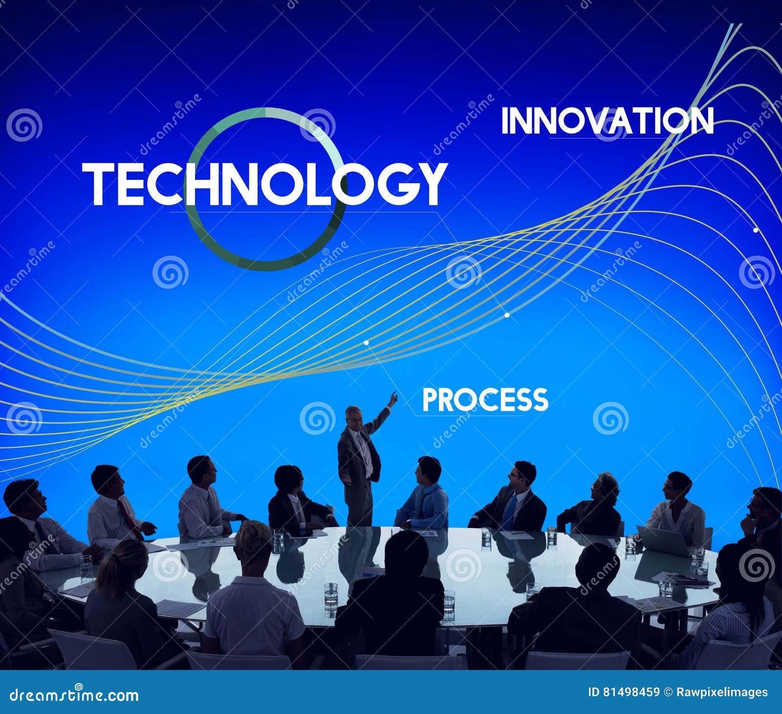 Technology Process Innovate Network Data Concept Stock Image - Image of ...