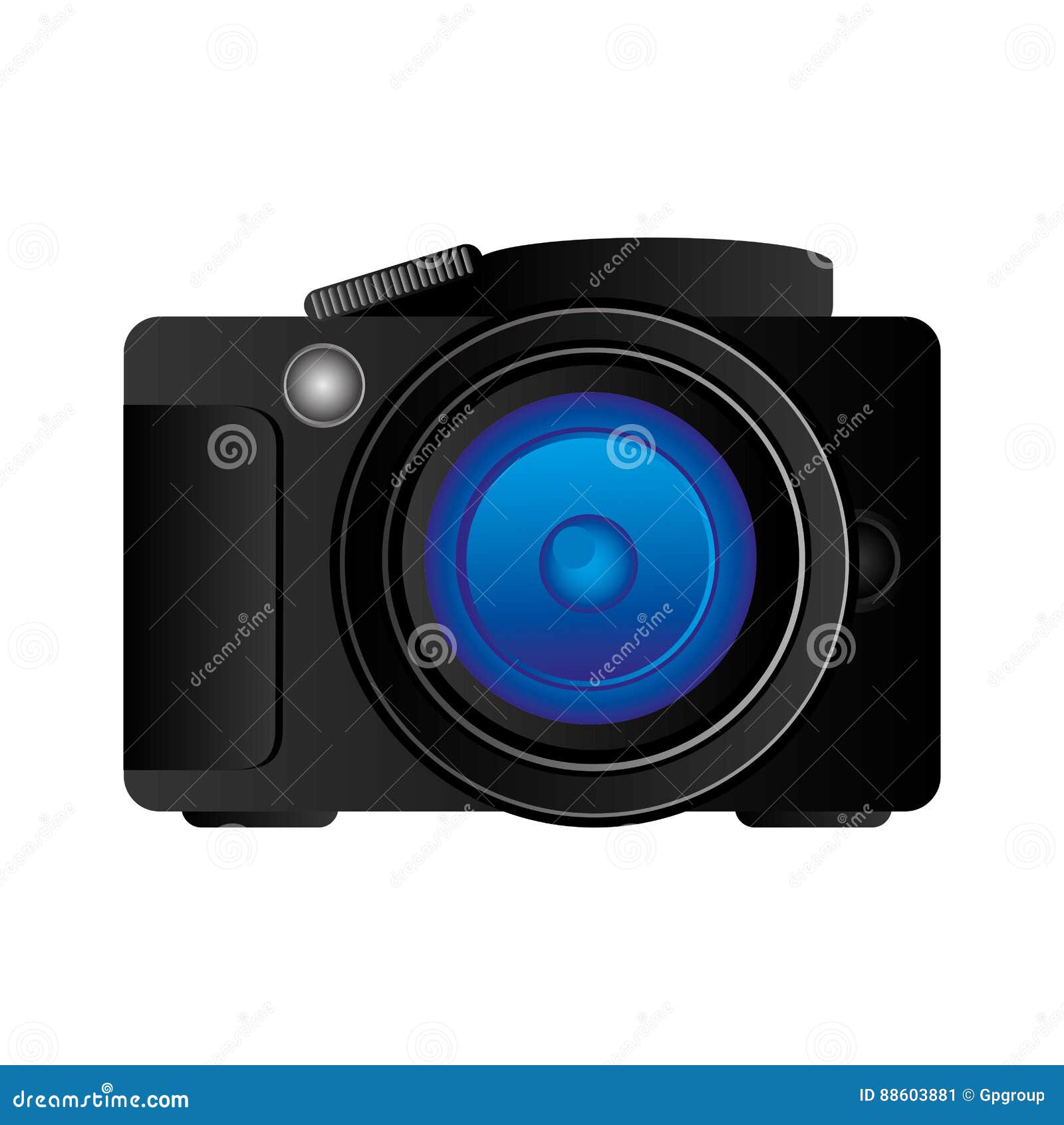Technology Professional Camera Icon Stock Illustration - Illustration ...