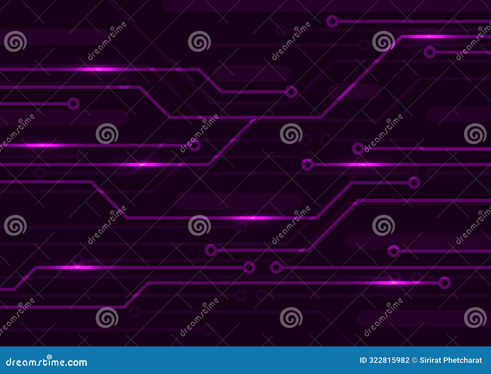 Technology Purple Line Link Digital Design Background Stock Vector ...