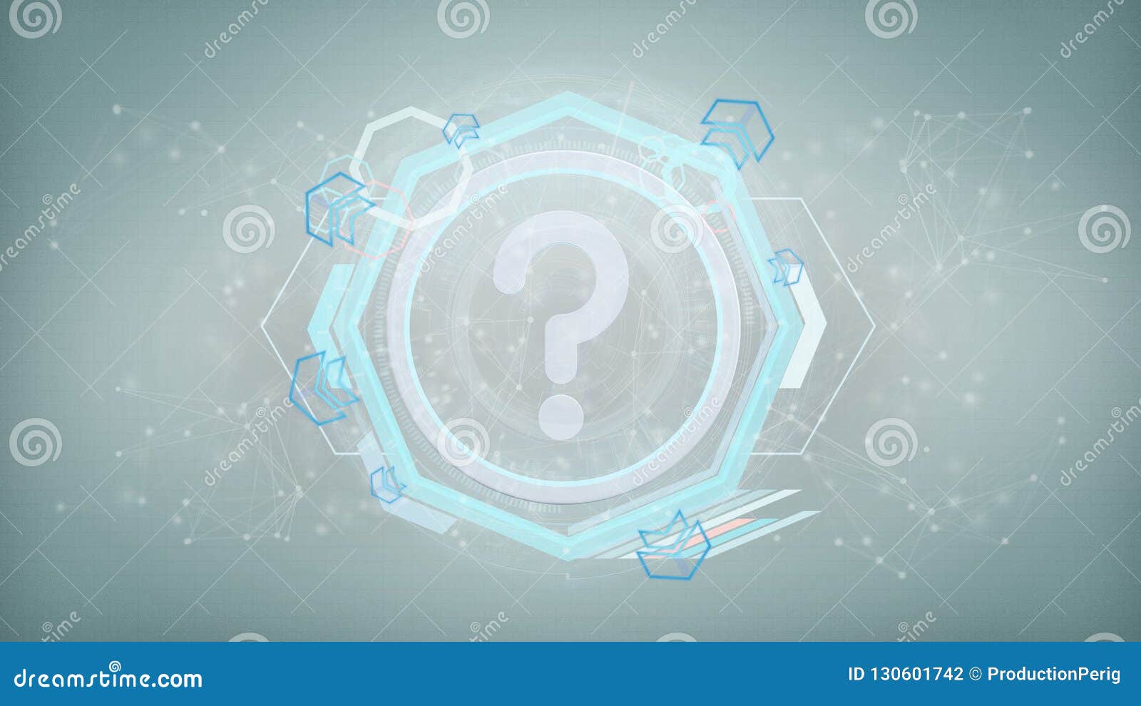 Technology Question Mark Icon on a Circle on a Backgrou Stock ...