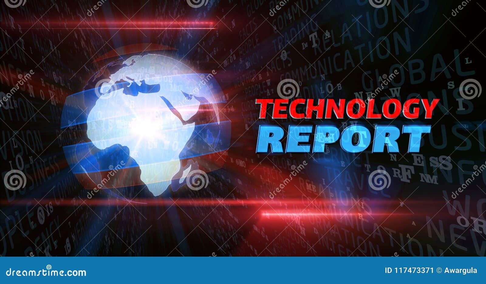 Technology report graphics stock illustration. Illustration of concept ...