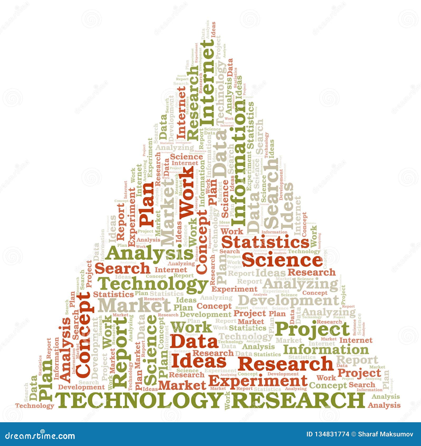 Technology Research Word Cloud Stock Illustration - Illustration of ...