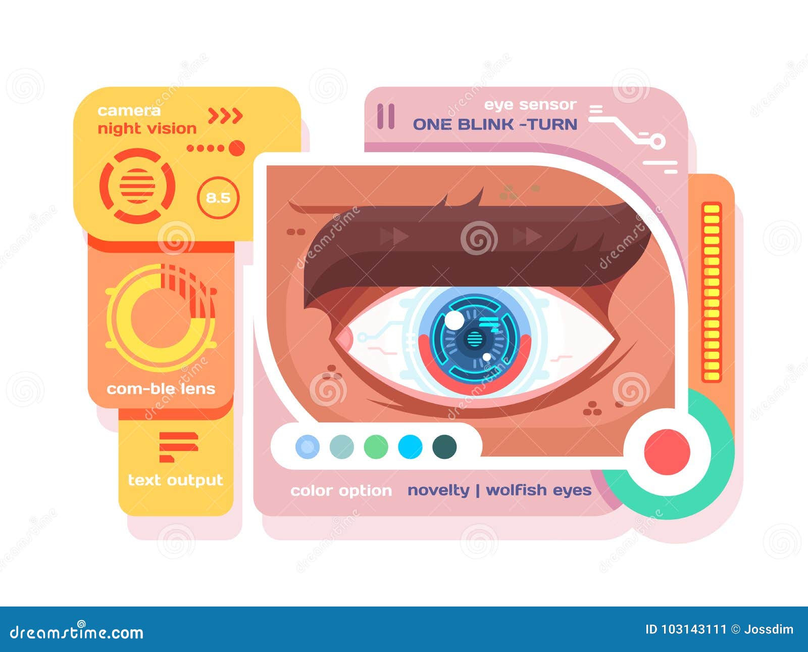 Retina Communication Icon Set Cartoon Vector | CartoonDealer.com #38642419
