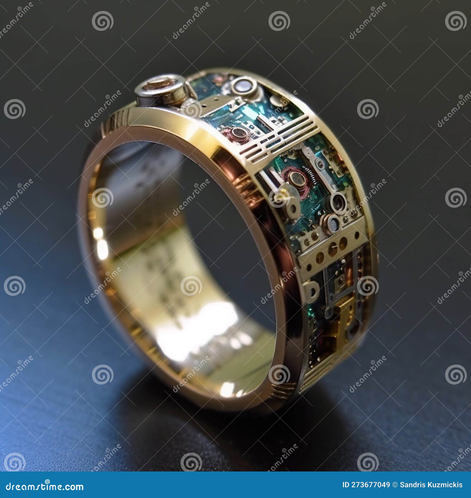 A Technology Ring. Generative AI Stock Illustration - Illustration of ...