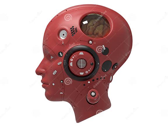 Technology Robot Sai Fi Robots 3d Render Stock Illustration ...