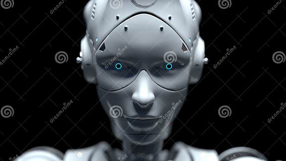 Technology Robot Sai Fi Robots 3d Render Stock Illustration ...