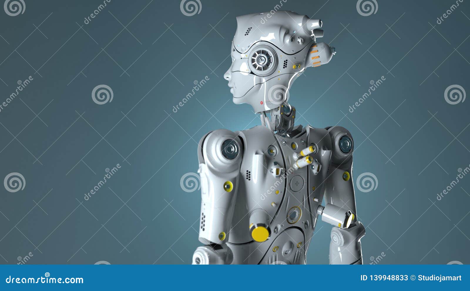 Technology Robot Sai Fi Robots 3d Render Stock Illustration ... Technology Robot Sai Fi Robots 3d Render Stock Illustration ...