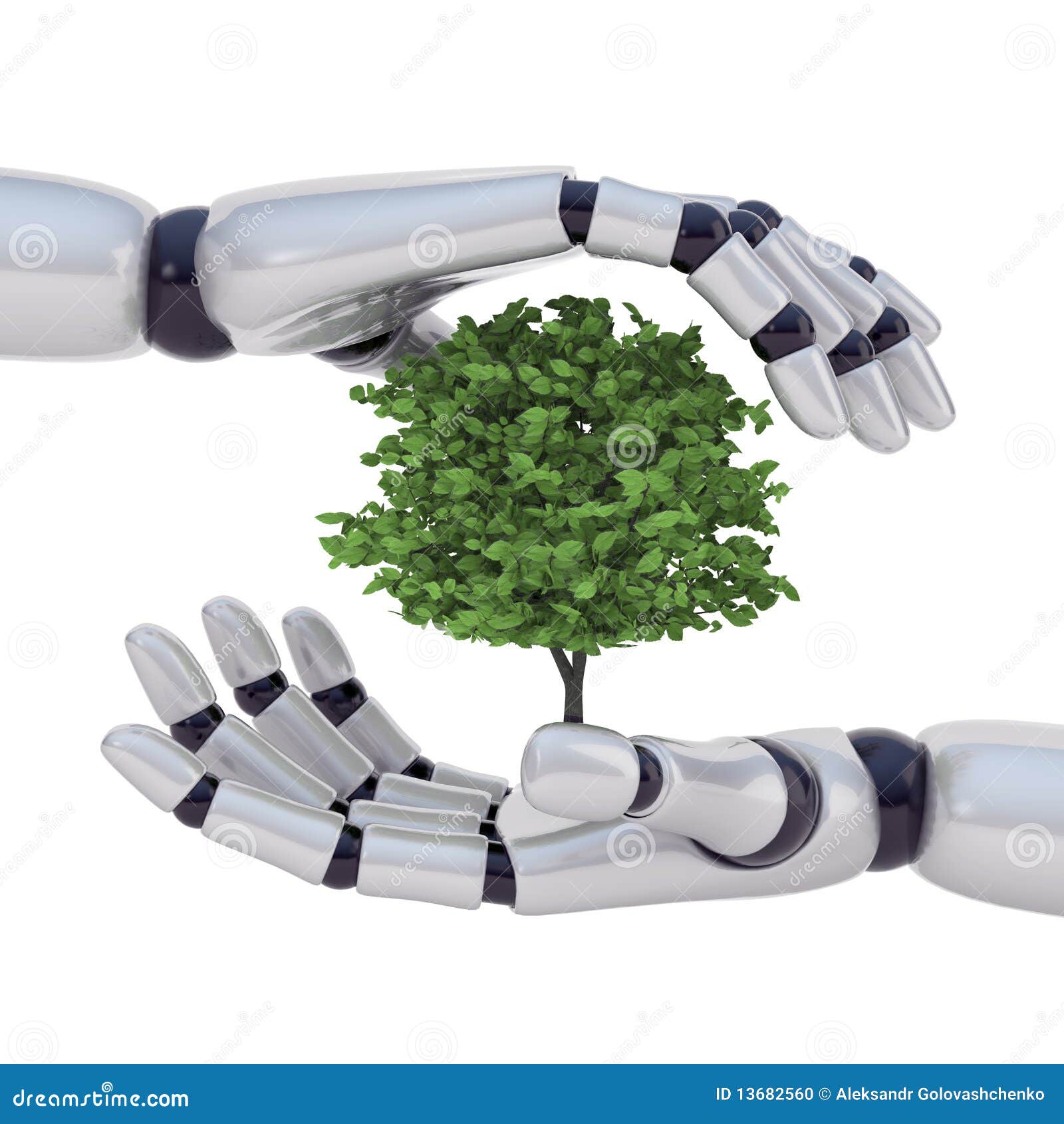 Technology save nature stock illustration. Illustration of foliage ...