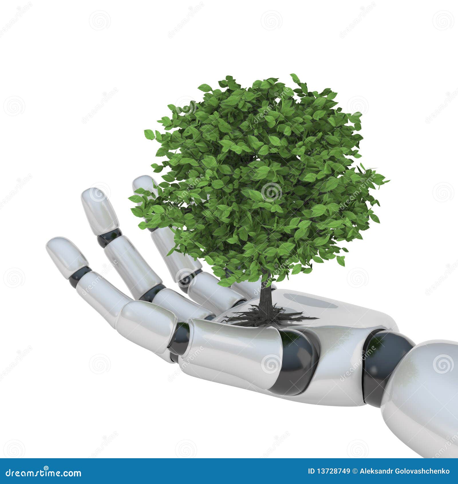 Technology save nature stock illustration. Illustration of leafage ...