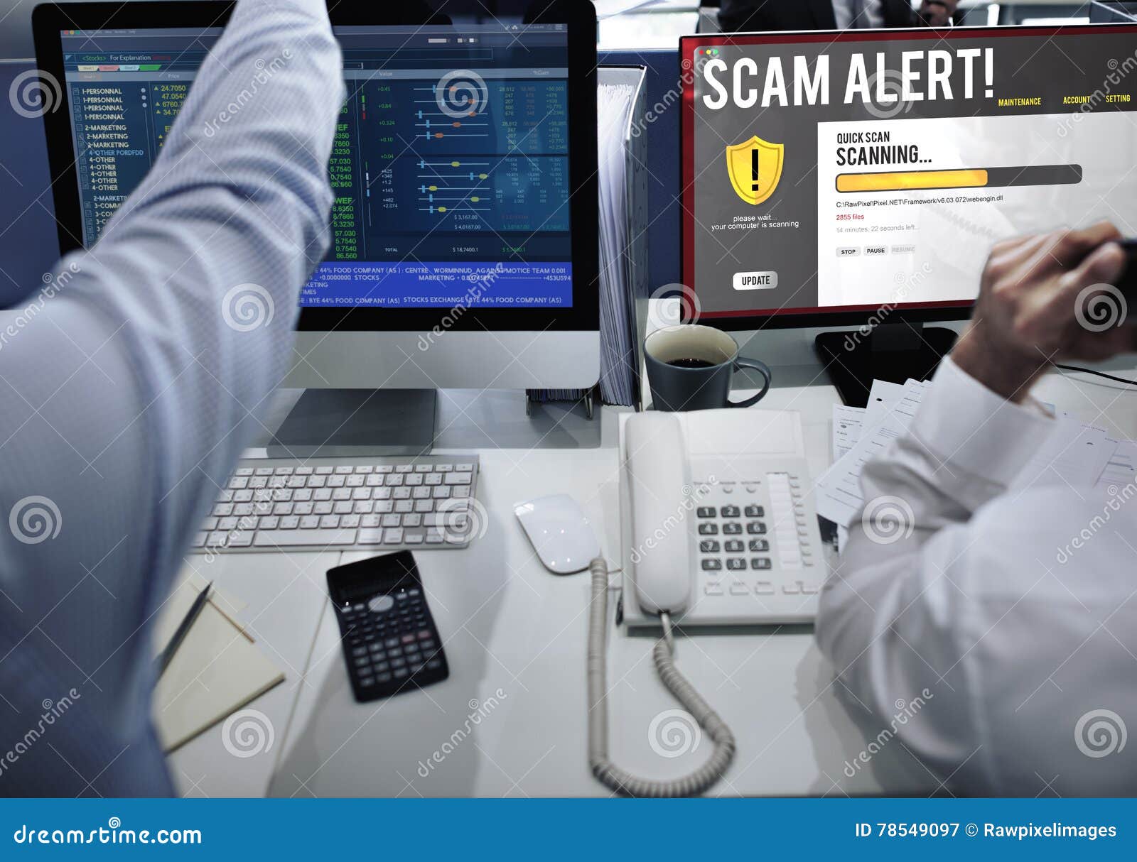 Technology Scam Alert Spam Concept Stock Image - Image of scam, hacking ...