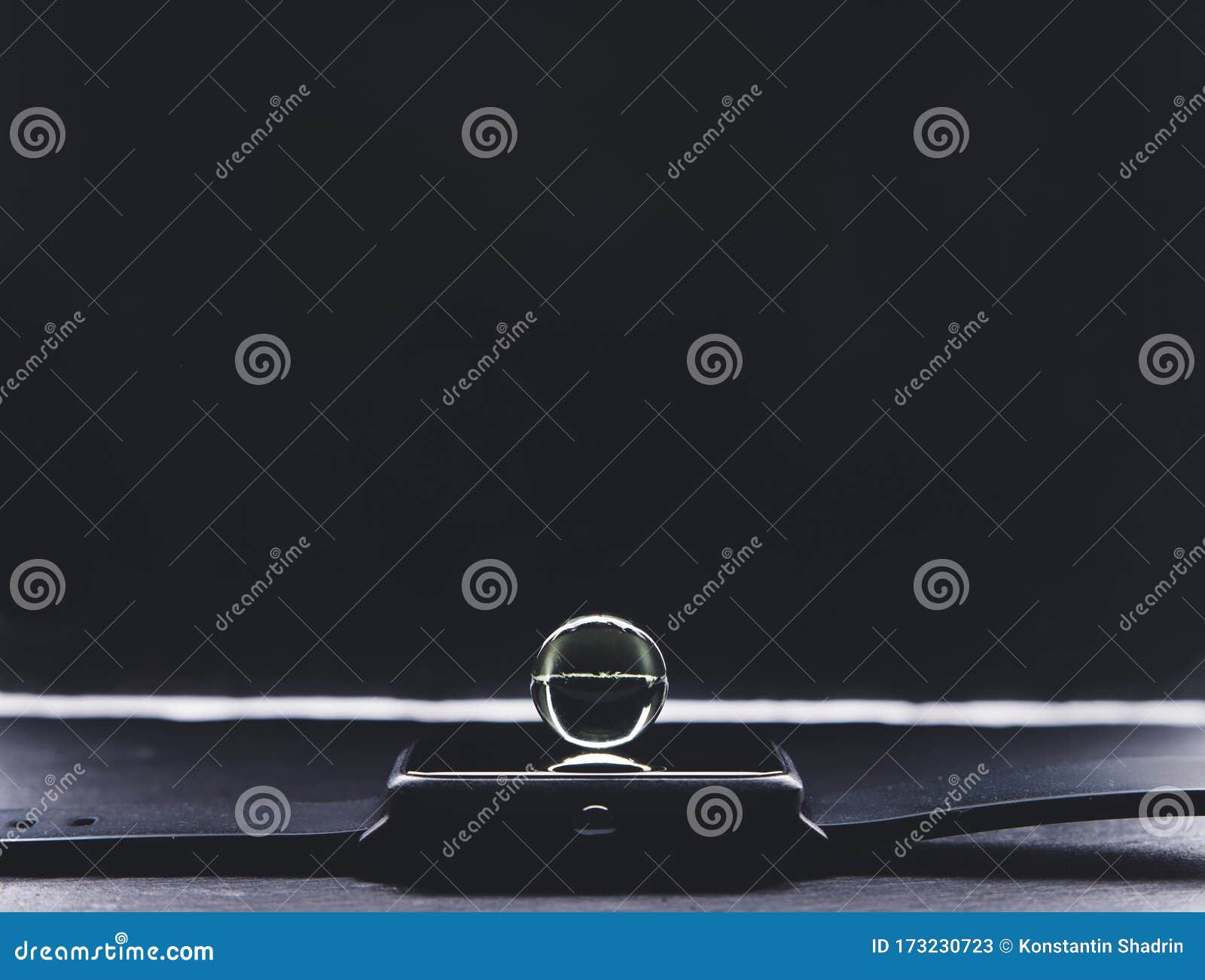 Technology Scan Man`s Hand for Security or Identification.Hand with ...