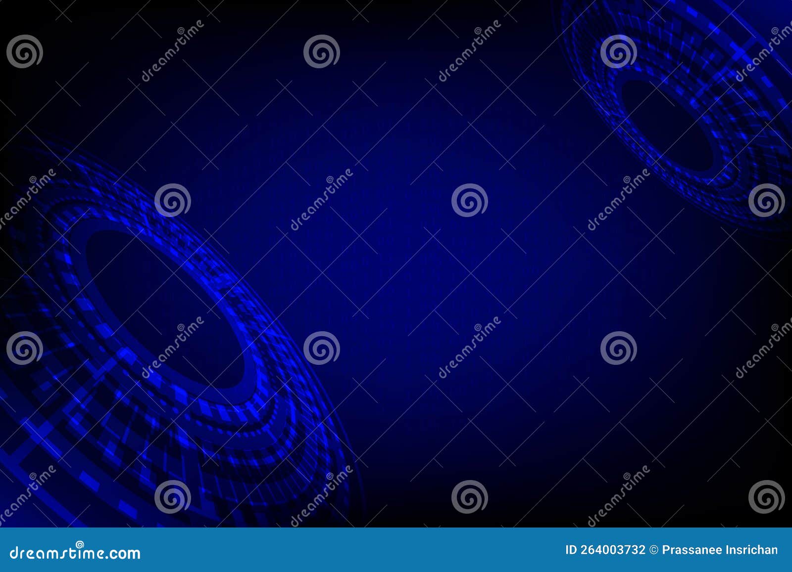Technology and Science Abstract. Blue Hi-tech Circles, Cyberspace, and ...