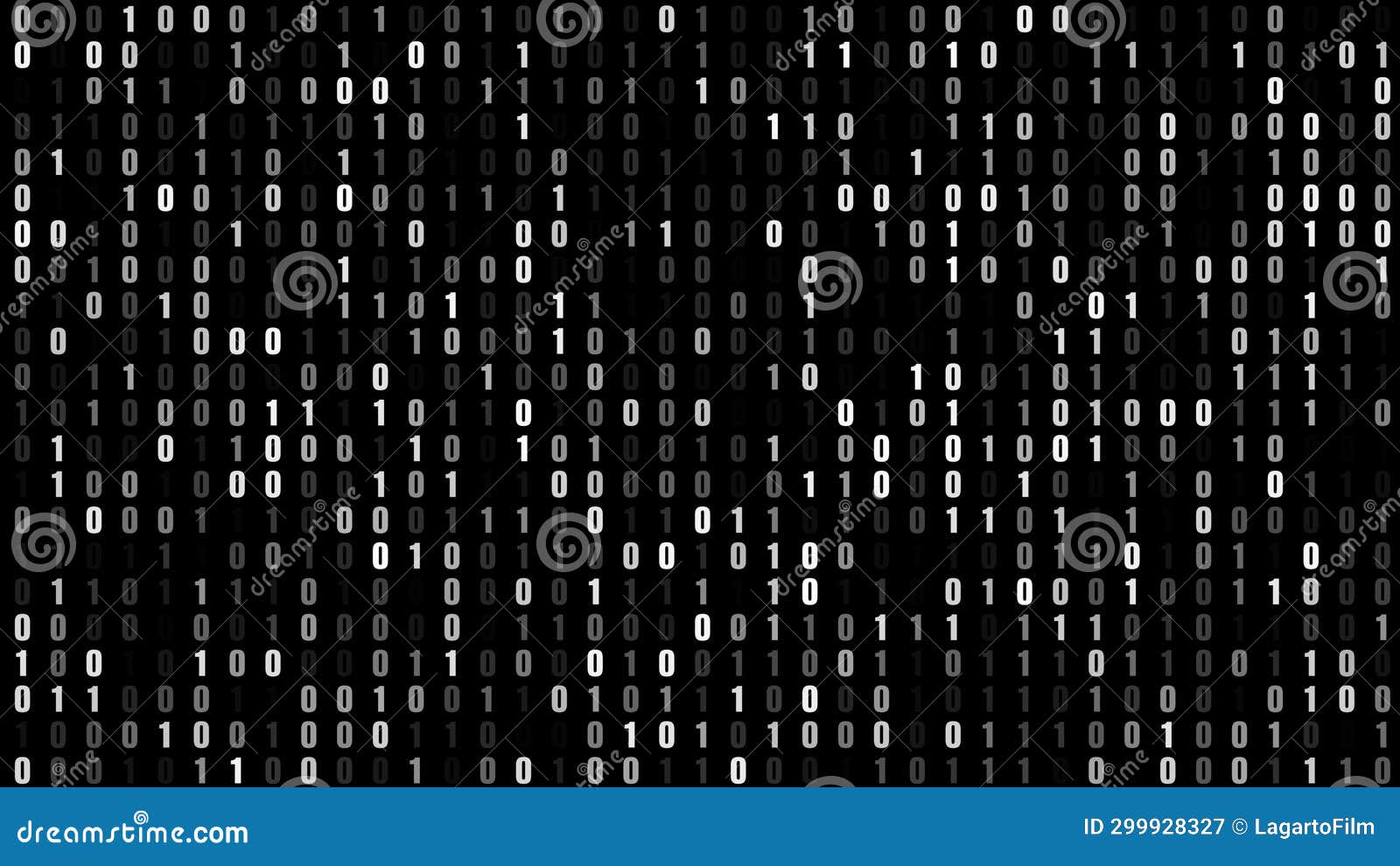 Texture Of Binary On Black Exploring Digital Technology And Science