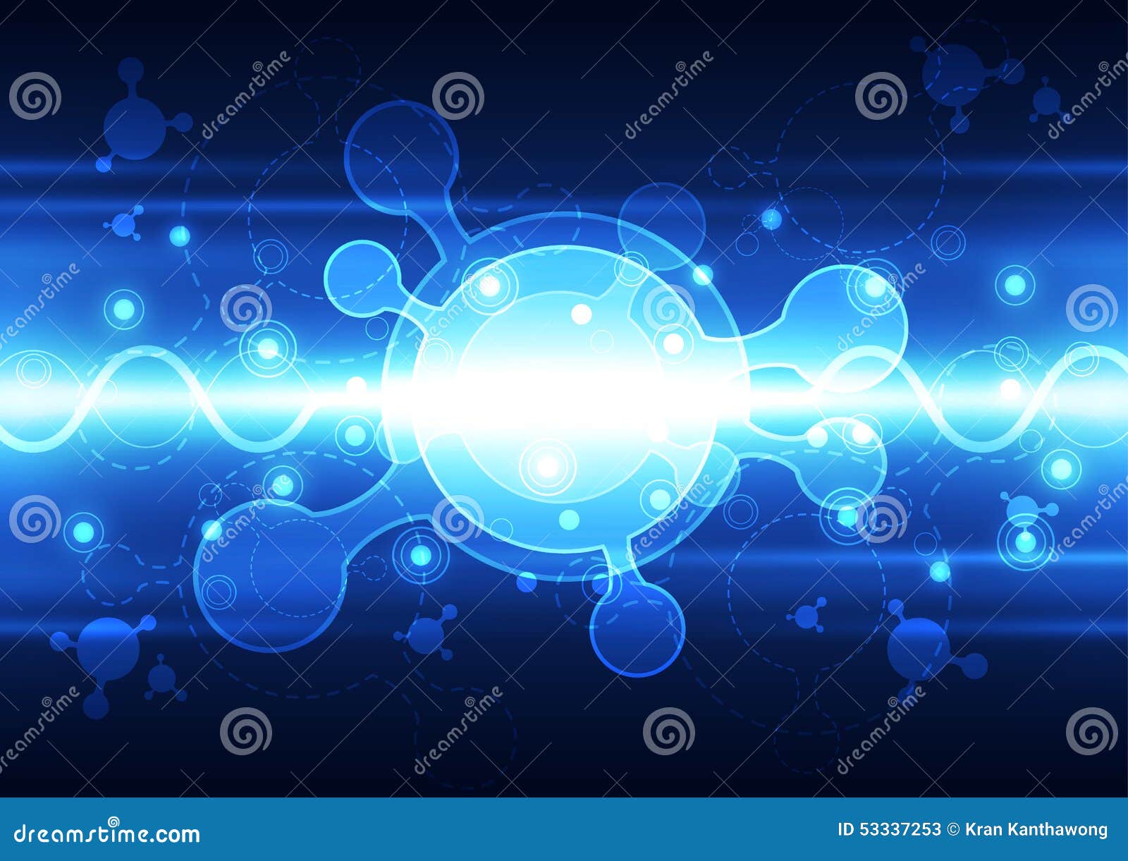 Technology Science Concept Background, Vector Illustration Stock Vector ...