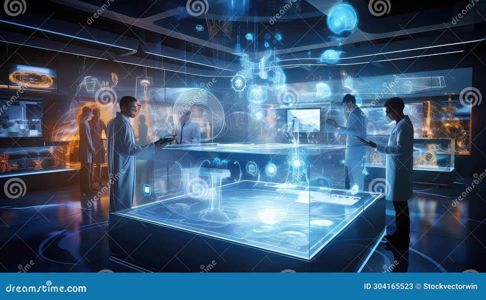 Technology Science Innovation Background Stock Illustration ...