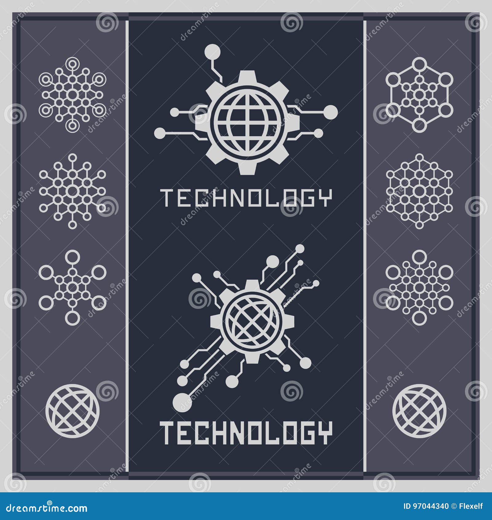 Technology and Science Logo. Stock Vector - Illustration of internet ...