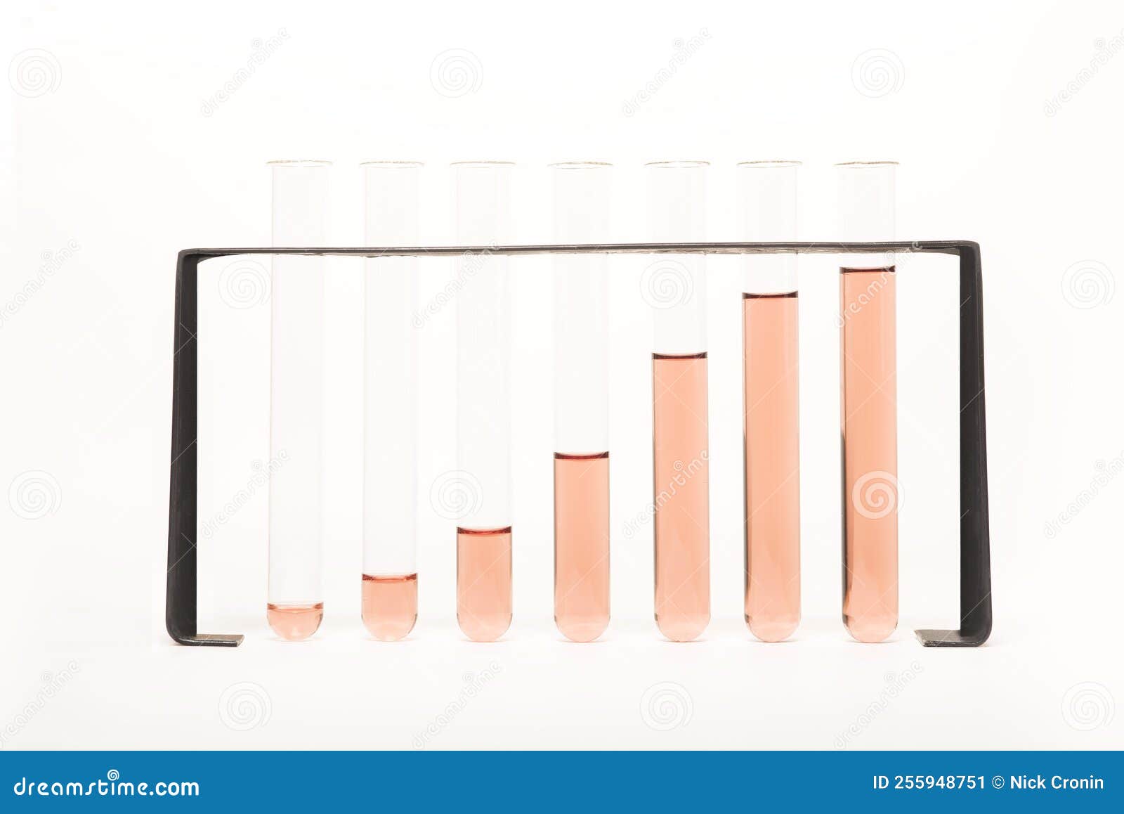 Technology / Science: Test Tubes in a Rack. Graphical Representation ...