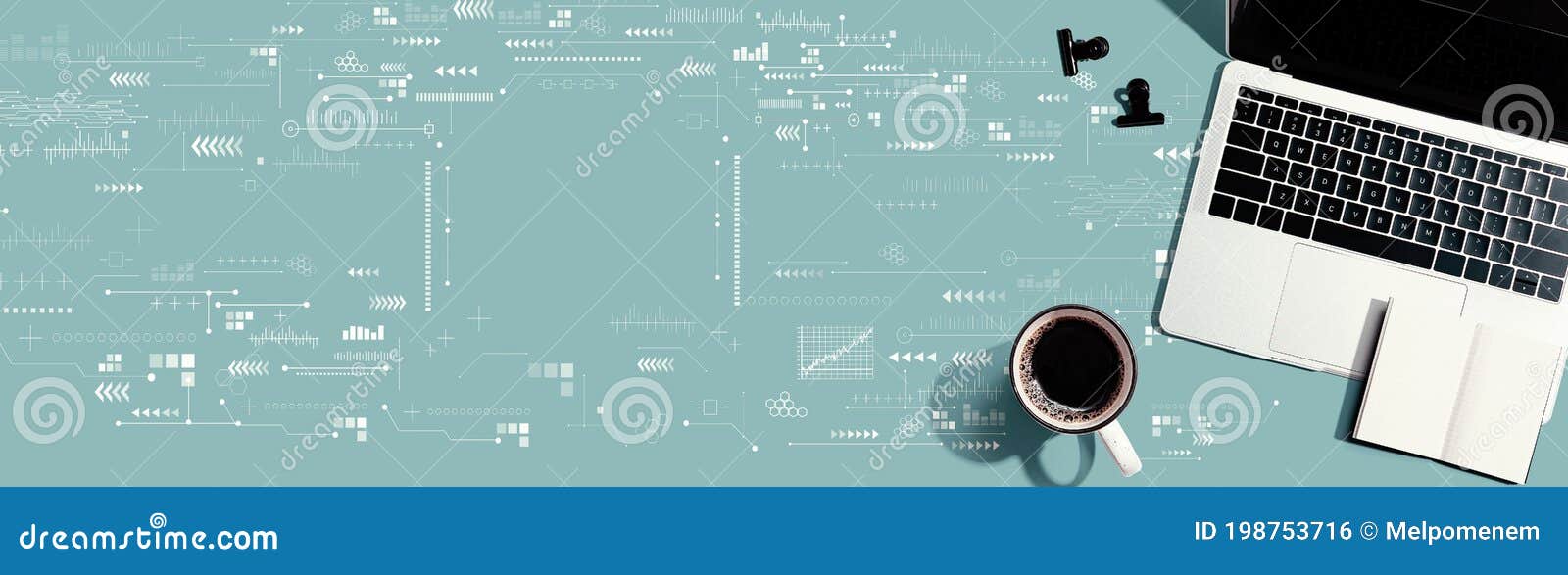 Technology Screen with a Laptop Computer Stock Photo - Image of server ...