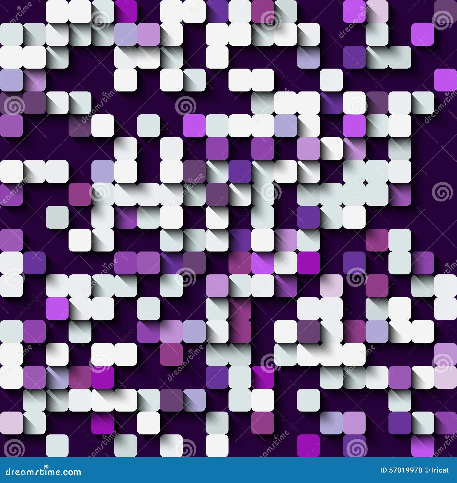 Technology Seamless Pattern of Squares. Stock Vector - Illustration of ...