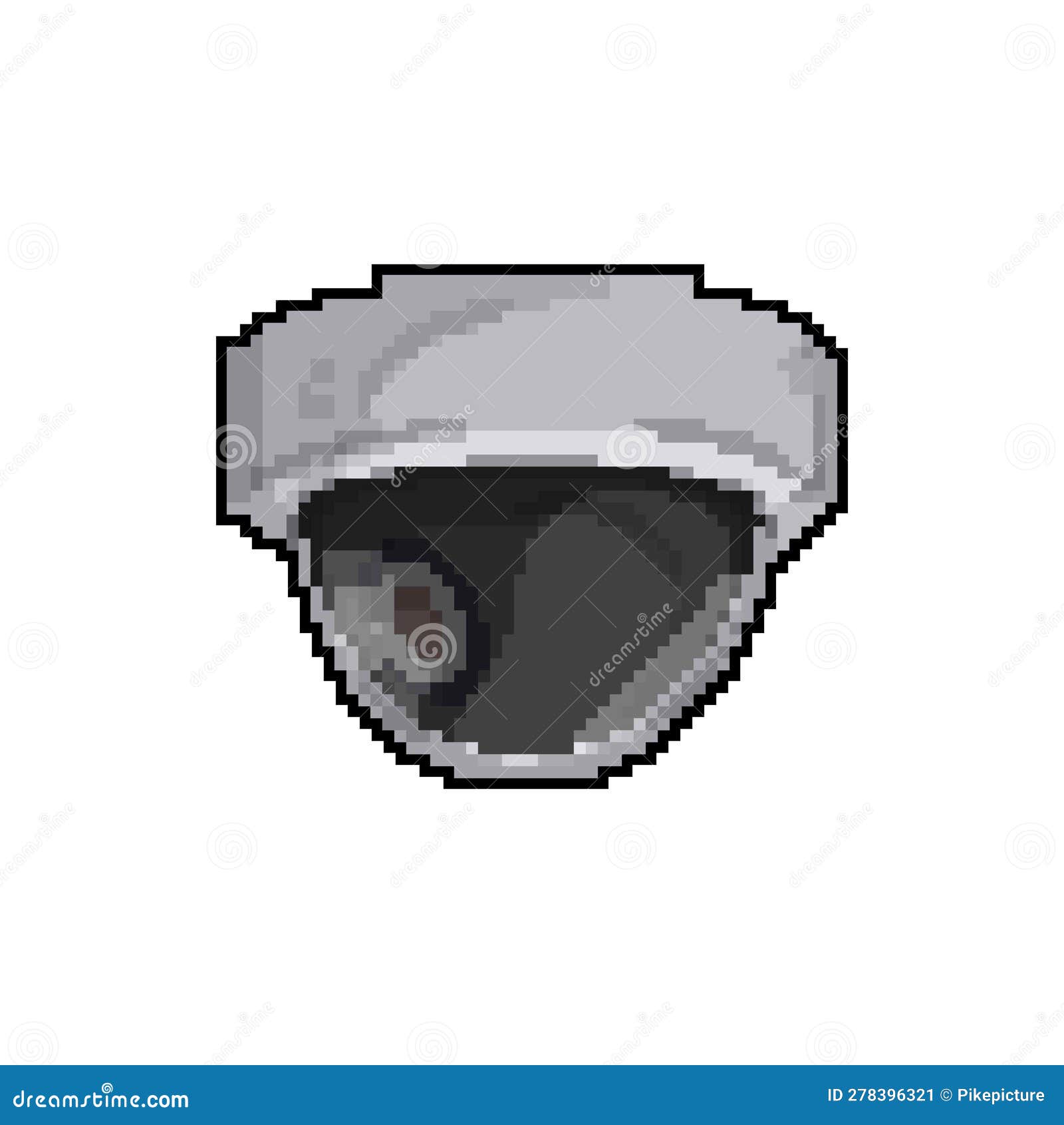Technology Security Camera Cctv Game Pixel Art Vector Illustration ...