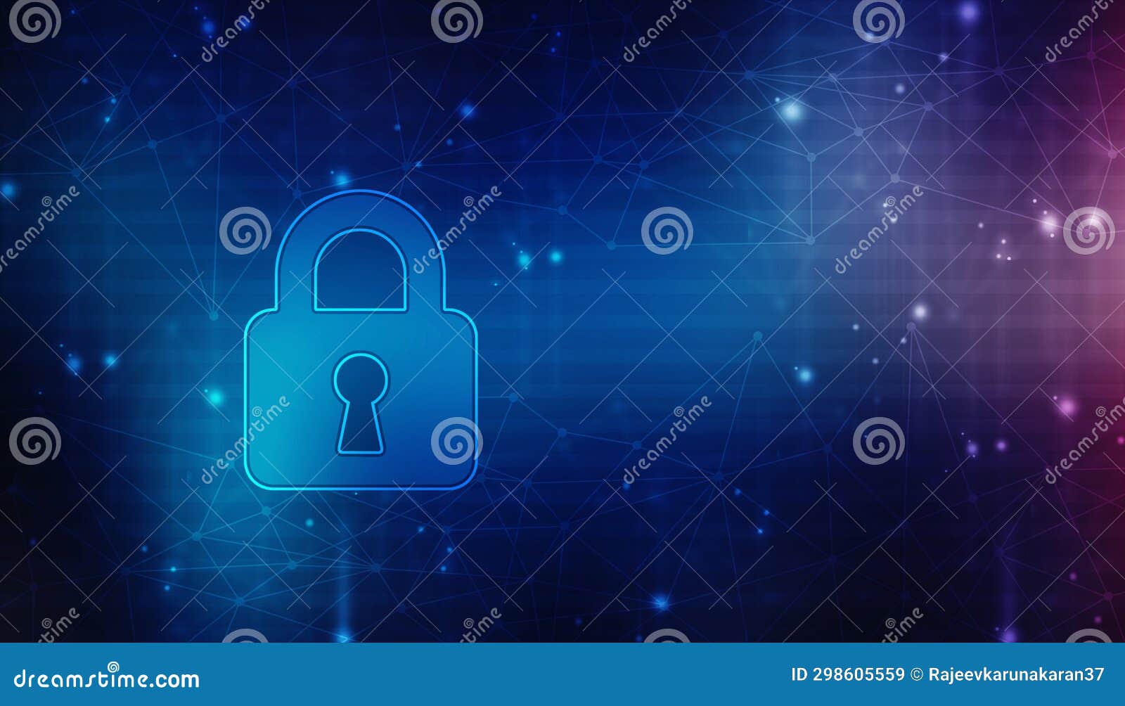 Technology Security Concept. Modern Safety Digital Background Cyber ...